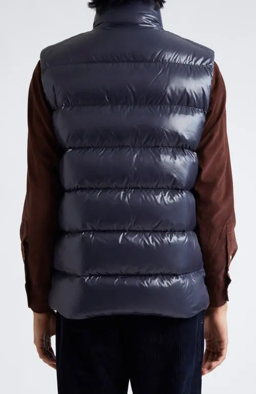 Moncler Tibb Down Puffer Vest - Navy Blue | Editorialist